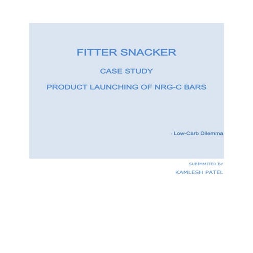 Fitter Snacker | DOCX