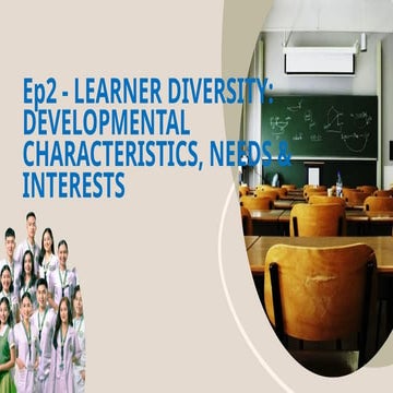 LEARNER DIVERSITY: DEVELOPMENTAL CHARACTERISTICS, NEEDS, AND INTERESTS.pptx