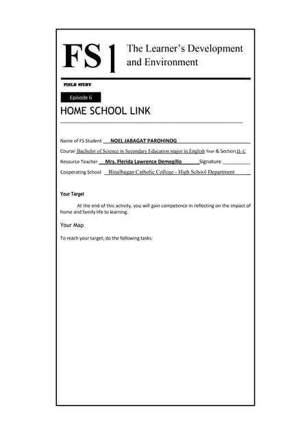 Fs 1 episode 5 individual differences and learners interaction | DOCX ...