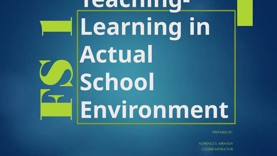 Social Regard for Learning - Domain 1 | PPT