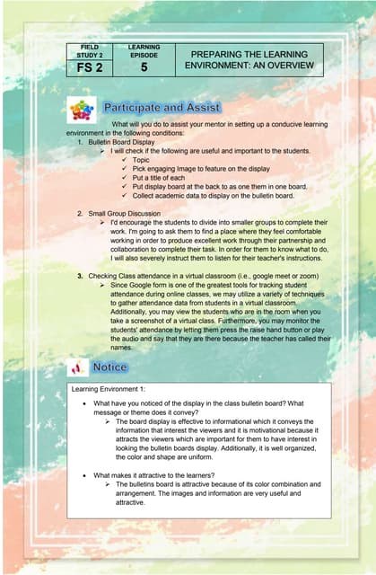 Field Study 1-Episode 1 | DOCX