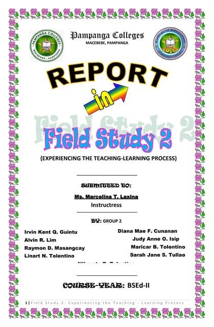 Field Study 2 (FS 2) - Episode 2 [2018] | PDF