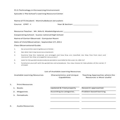 Field study 3 anwsers | DOCX