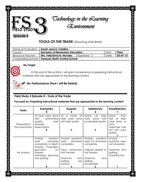 Field Study 2 Episode 4 | DOCX