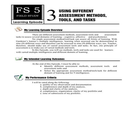Fs 5 episode 3 | PDF