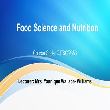 Nutrition Across the Life Cycle Presentation | PPTX