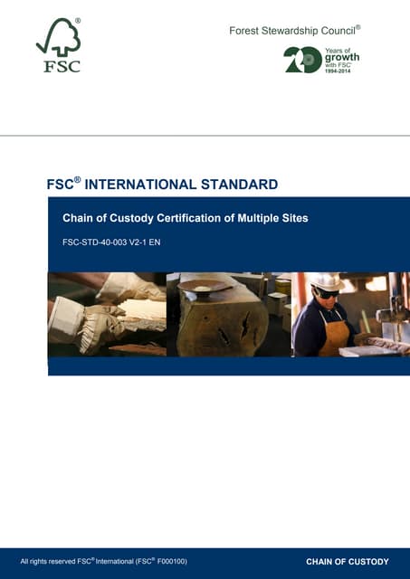 Tips for Successful FSC-CoC Multiple Site Certification | PDF
