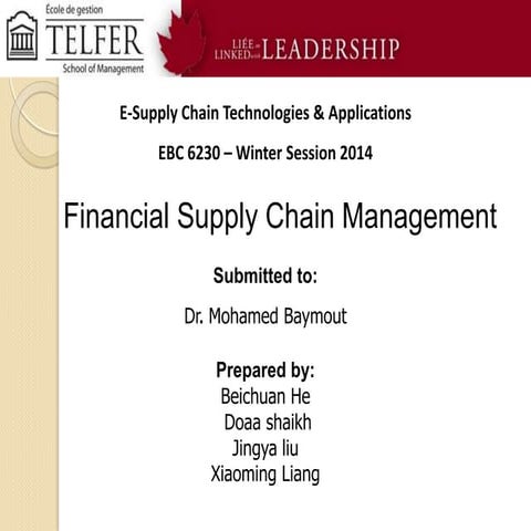 Financial Supply Chain Management | PPTX