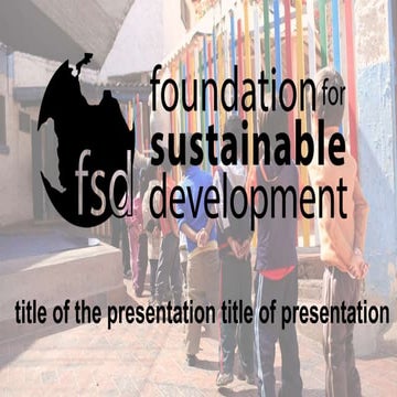 Deck Template for FSD | PPT