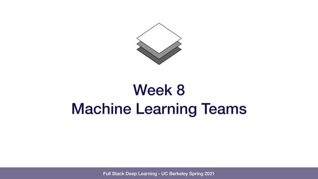 Lecture 13: ML Teams (Full Stack Deep Learning - Spring 2021) | PPT Lecture 13: ML Teams (Full Stack Deep Learning - Spring 2021) | PPT