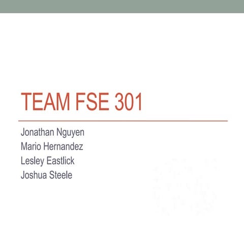 Fse 301 opportunity idea | PPTX