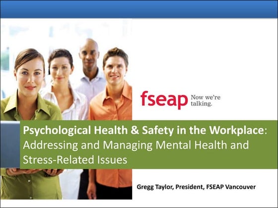 Mental Health Awareness in the Workplace | PPTX | Mental Health ...