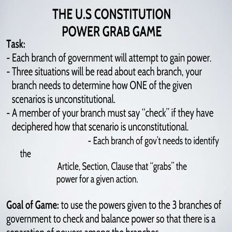 Power grab activity branches of gov't.ppt
