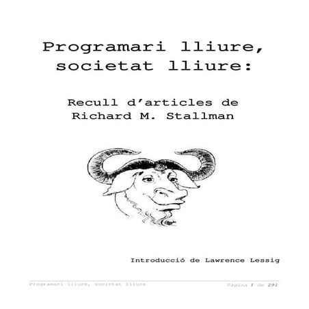 Programari lliure, societat lliure: | PDF