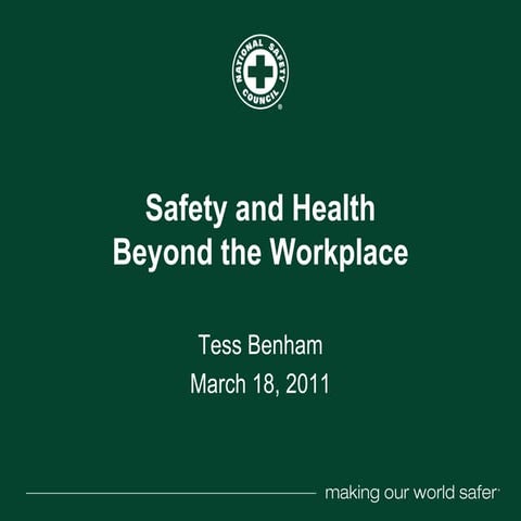 Employee Safety & Health Beyond the Workplace with Tess Benham | PDF