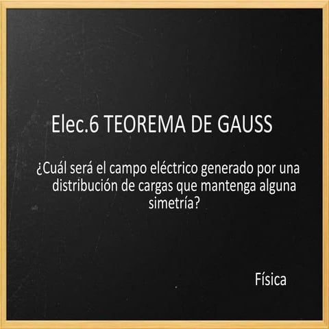 Ley de gauss | PPT