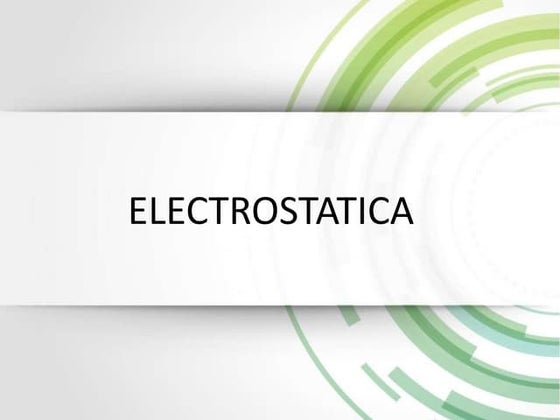 ELECTROSTÁTICA | PPT