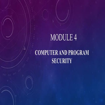 foundation of security: computer program and security | PPT