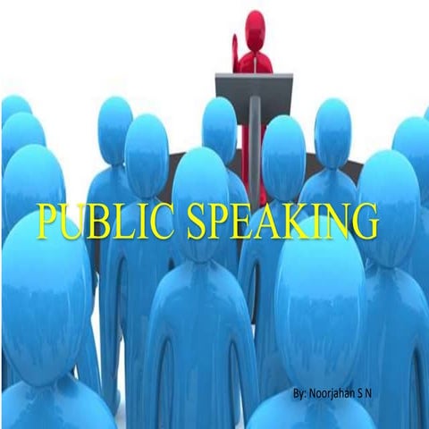 Public speaking | PPTX
