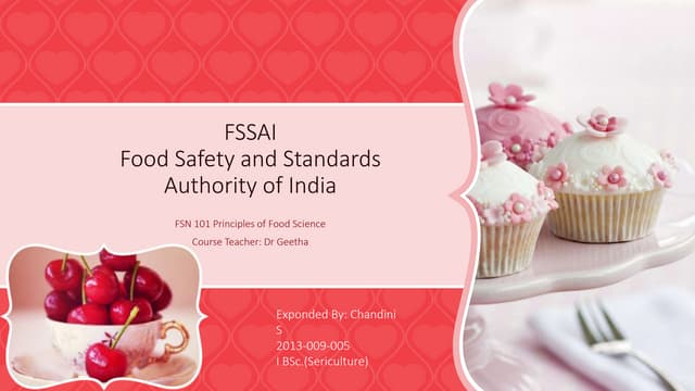 FSS and FSSAI Act | PPTX