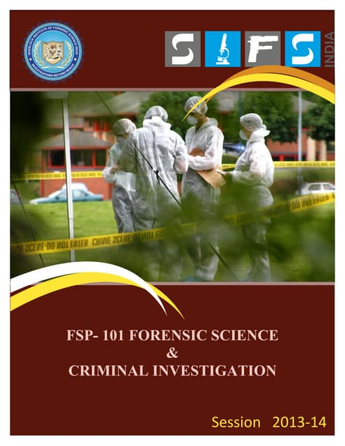 Careers in forensic science | PPTX