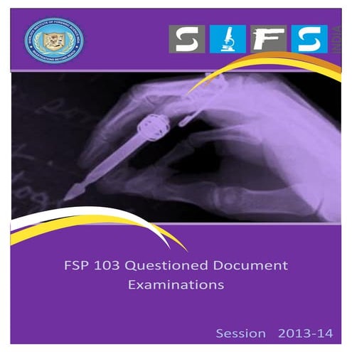 Fsp 103-questioned-document-examination | PDF