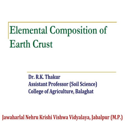 Fss earth crust | PPT