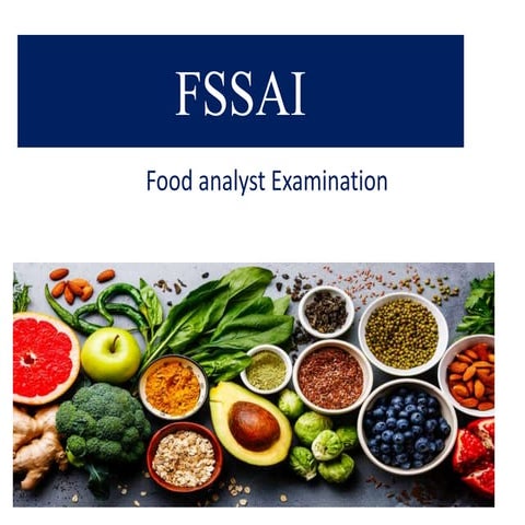 FSSAI exam How to prepare, Exam Criteria, Eligibility, Pattern. | PPTX ...