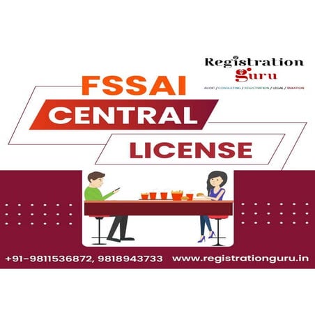fssai central license with registration guru | PDF