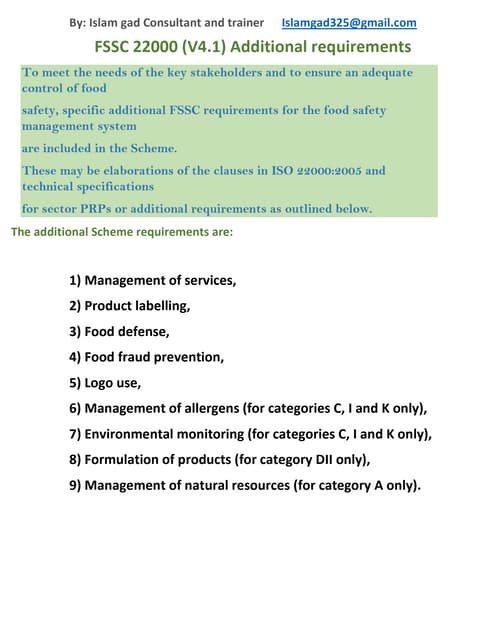 Fssc 22000 | PDF | Food Industry | Industries