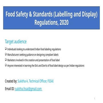 FSS Labelling & Display Regulations.pptx