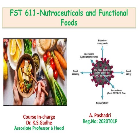 Nutraceuticals and functional foods | PPTX