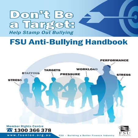 FSU anti bullying handbook (FSU = Financial Sector Union) | PDF