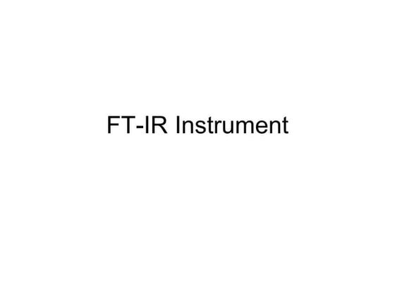 FTIR vs Dispersive IR | PDF | Chemistry | Science