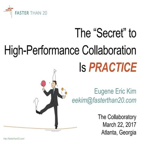 The "Secret" to High-Performance Collaboration Is Practice | PPTX