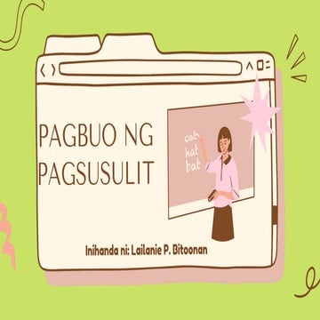 Mga uri ng pagsusulit ayon sa pamamaraan | PPTX