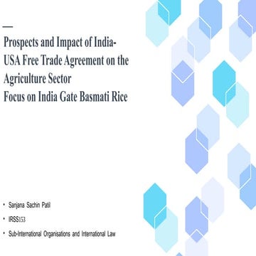 Basmati rice case study | PPT