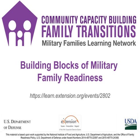 Building Blocks of Military Family Readiness | PPT