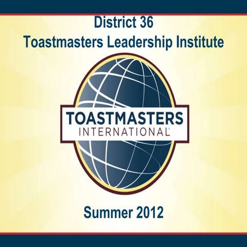 Webmastery for Toastmasters | PPTX