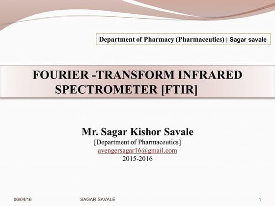 FTIR spectroscopy | PPT