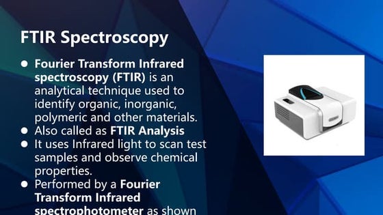 FTIR | PPTX