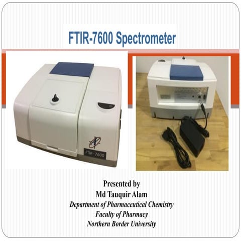 Recent FTIR: 76000 model with working, specification and Application in ...