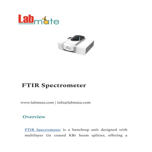 FTIR Spectrometer | PDF