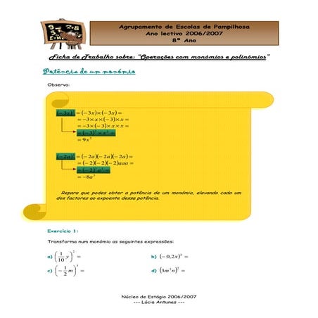 Propriedades da potenciação | PPT