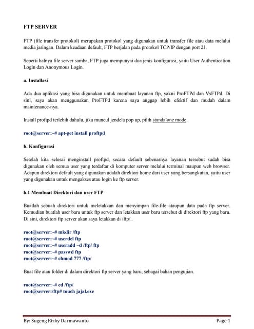 Konfigurasi web server | PDF