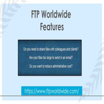 FTP Worldwide - Features (affordable).pptx