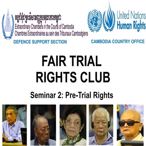 Fair Trial Rights Club - Seminar 2 | PPT