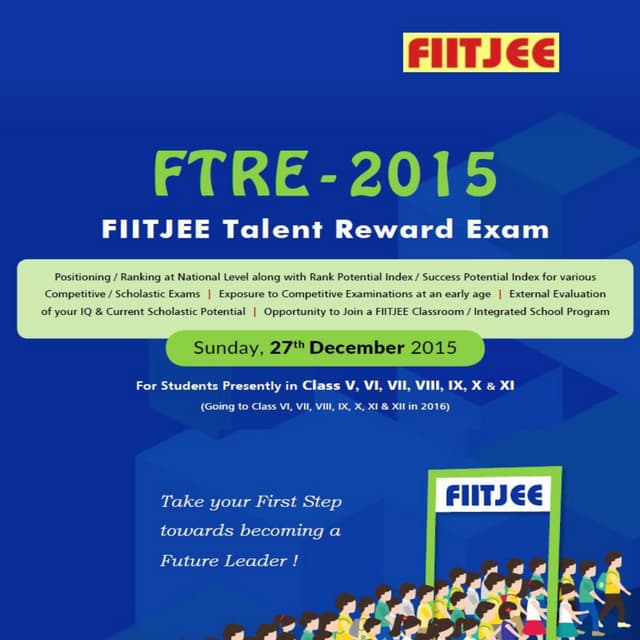 #FTRE2015 - All You Need To Know InfoGraphic from @FIITJEE | PDF