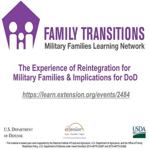 The Experience of Reintegration for Military Families and Implications ...