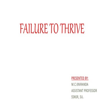 Failure to thrive | PPTX